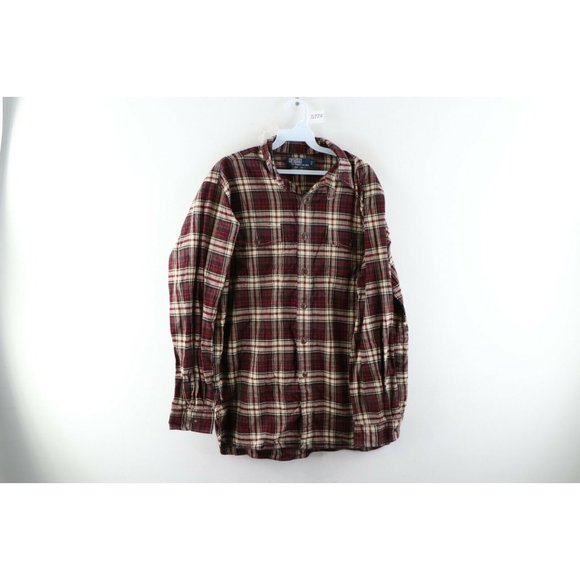 Ralph Lauren | Shirts | Vintage Ralph Lauren Medium Double Pocket Plaid ...